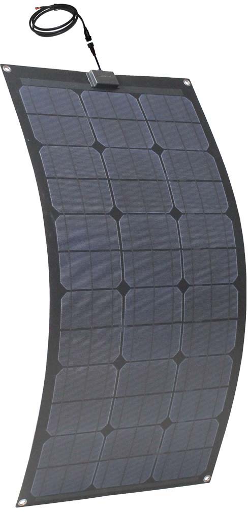 Fleksibelt 100W solcellepanel - Båtvarehuset Leangbukta